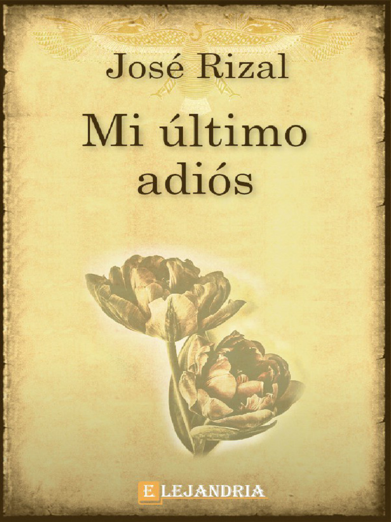 Mi Ultimo Adios-Jose Rizal | PDF | Literatura en español | Trabajos