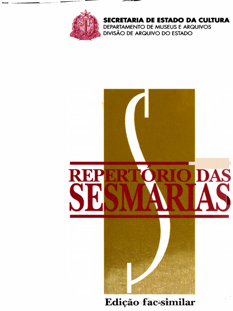 Repertório das Sesmarias em SP | PDF | Ciências Sociais