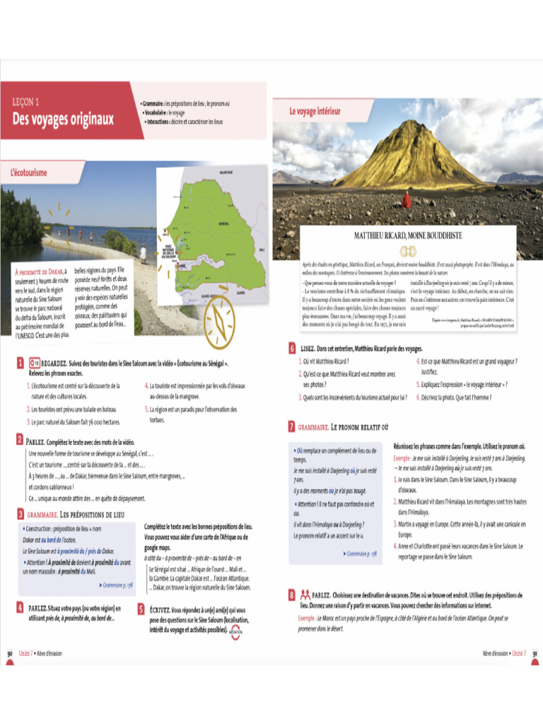 Odyssée A2 Unité 7 Livre de L'élève | PDF