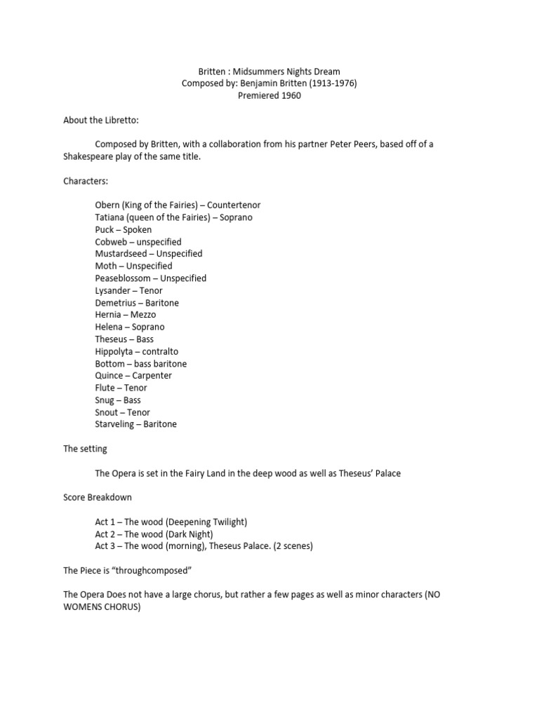 Midsummers Nights Dream | PDF | Art | Classics