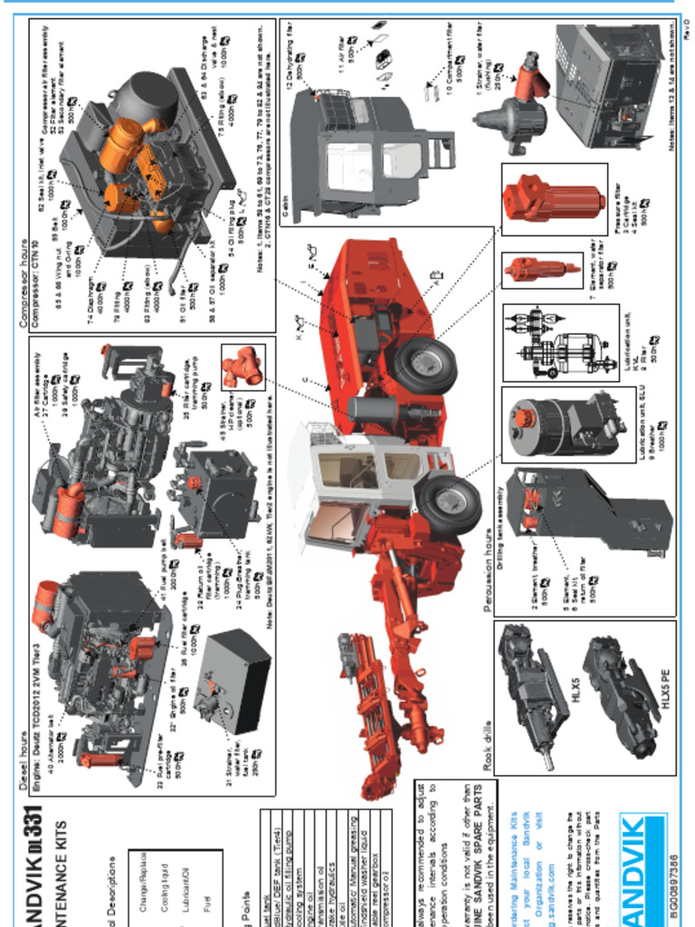 L23A7923 DL331 Maintenance Kits | PDF | Pump | Motor Vehicle