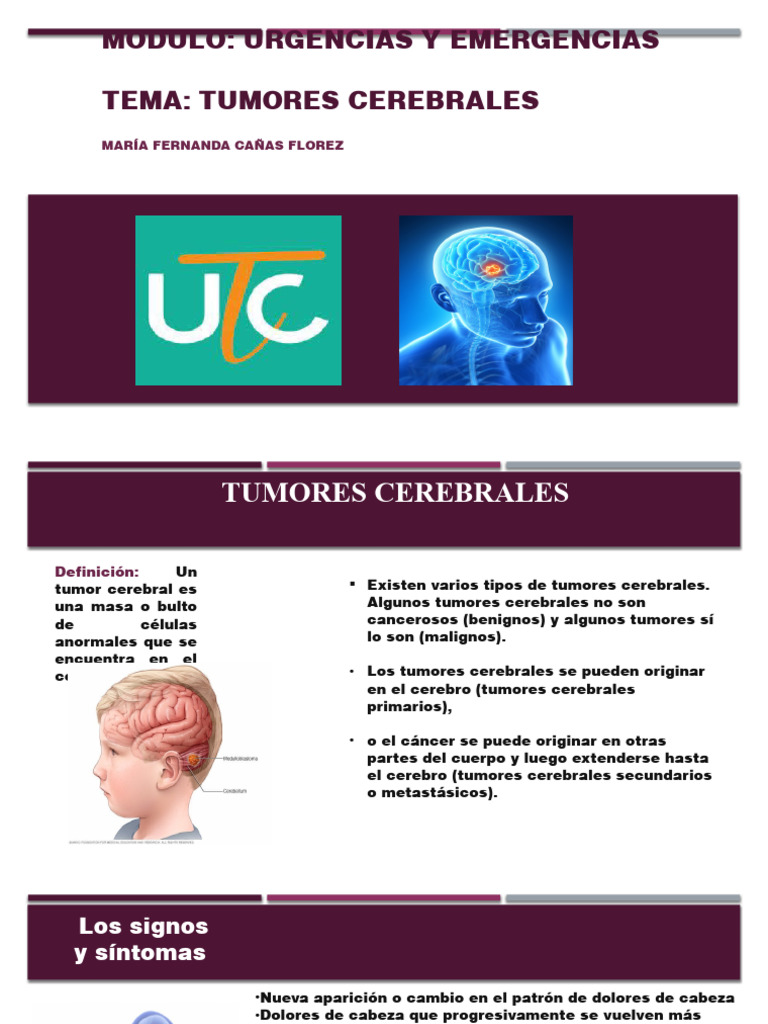 Tumores Cerebrales | PDF | Cáncer | Tumor cerebral