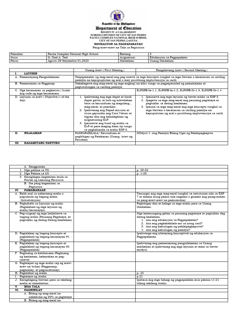 Q1 DLL 2023 2024 | PDF