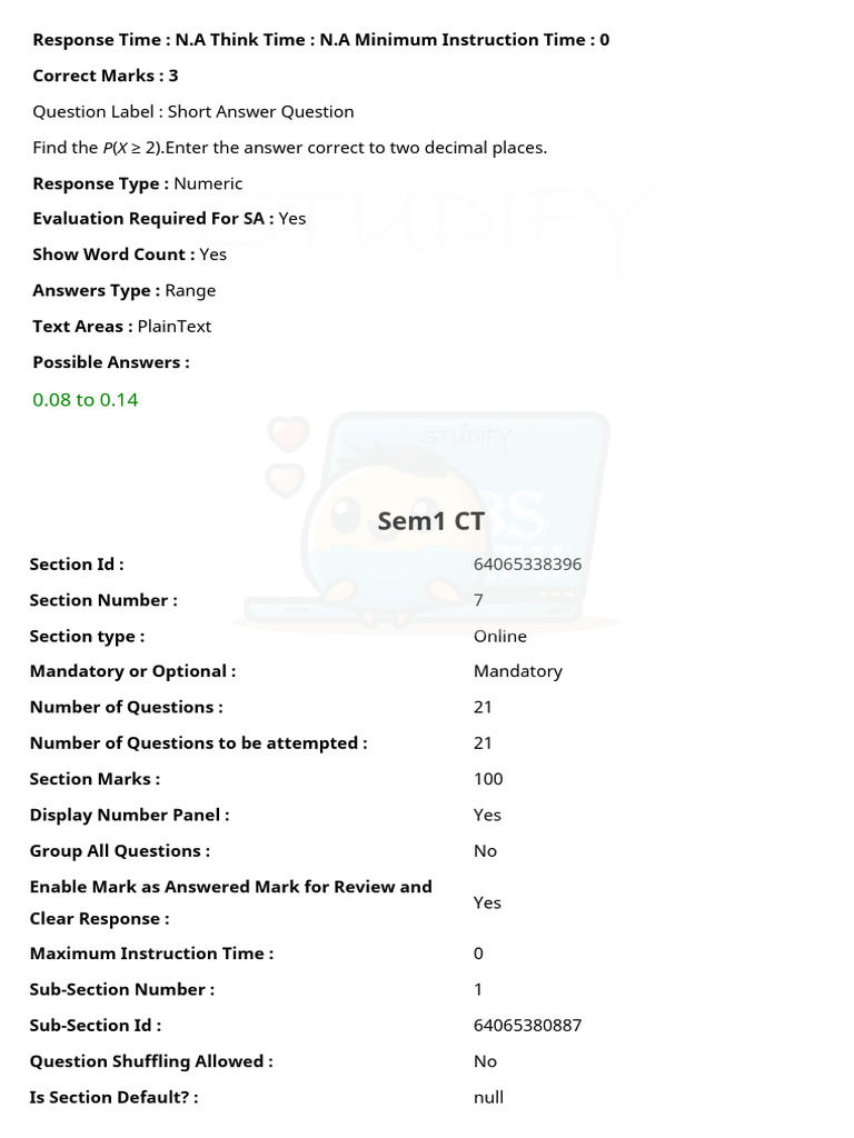 CT Endterm | PDF | Multiple Choice | Computer Programming