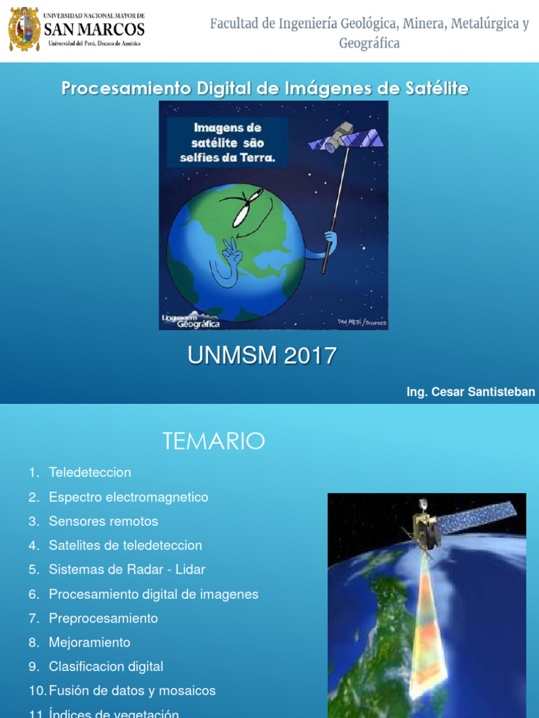 Teledetección y Procesamiento de Imágenes | PDF | Infrarrojo | Sensores ...