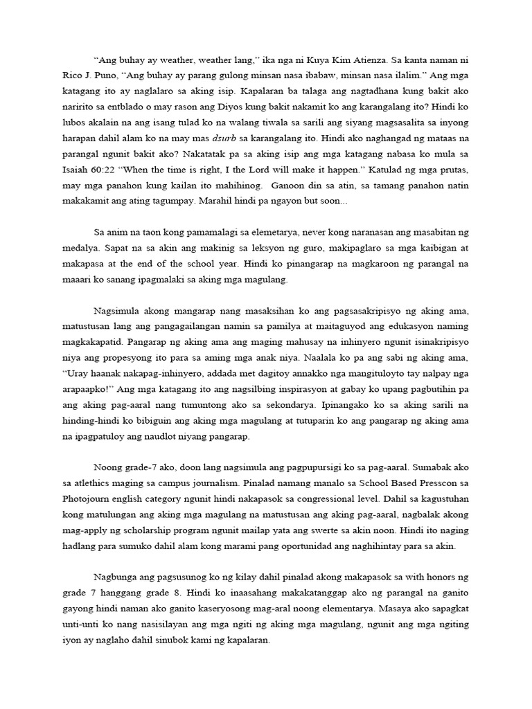 Valedictory Address | PDF