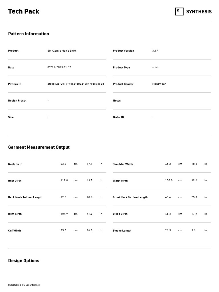 Techpack | PDF | Softlines (Retail) | Fashion