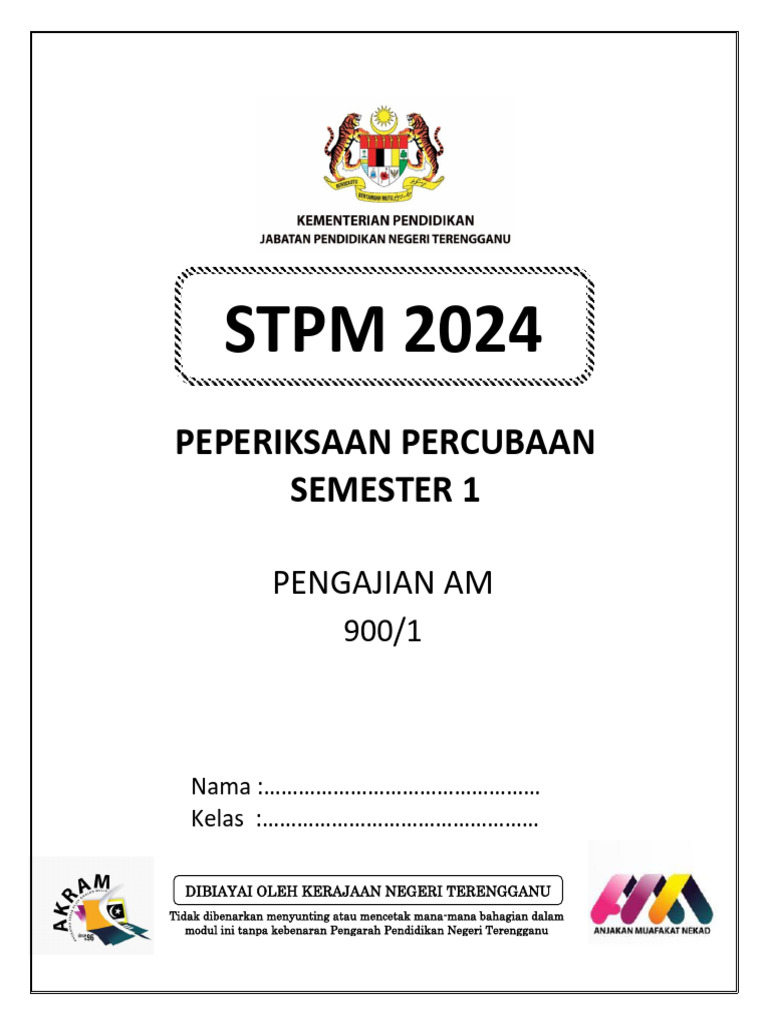 STPM Sem 1 2024 Pengajian Am | PDF