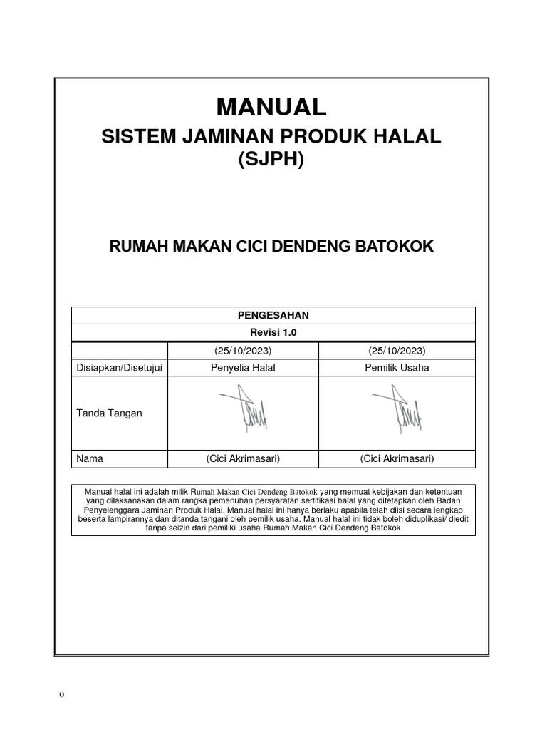 Manual SJPH RM Cici | PDF