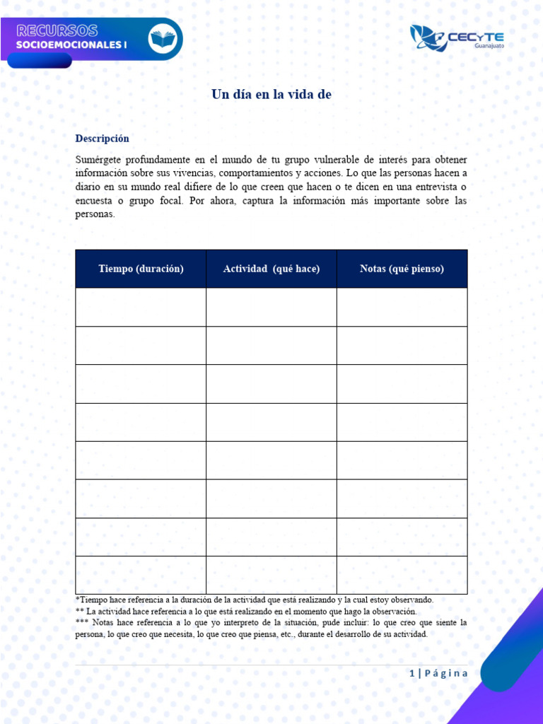 Recurso 1. Un Dia en La Vida de | PDF | Negocios | Relaciones ...