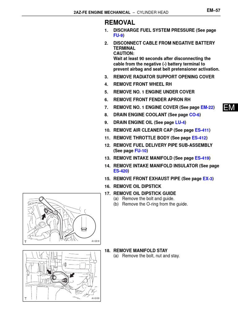 2az Engine Toyota | PDF