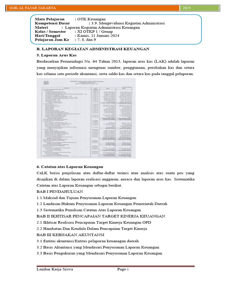 Lembar Kerja Siswa 21 OTKP 1 | PDF