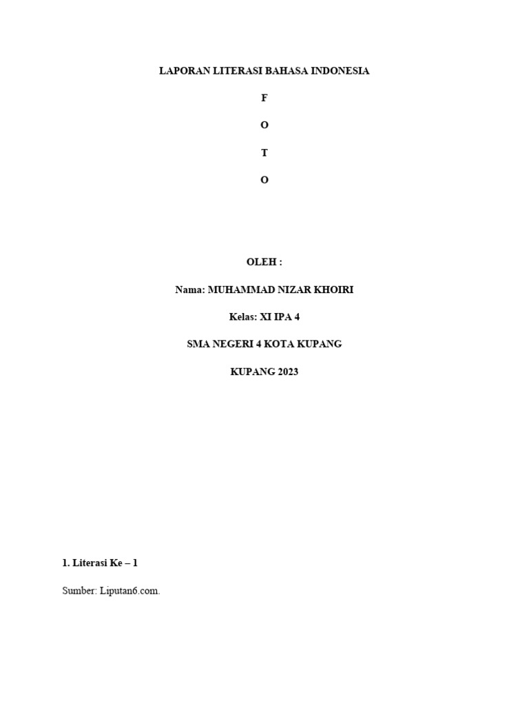 Literasi Bindo | PDF