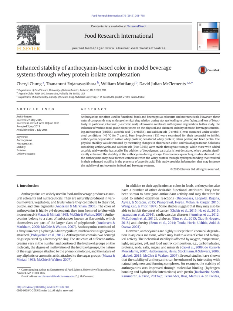 Food Research International: Cheryl Chung, Thananunt Rojanasasithara ...