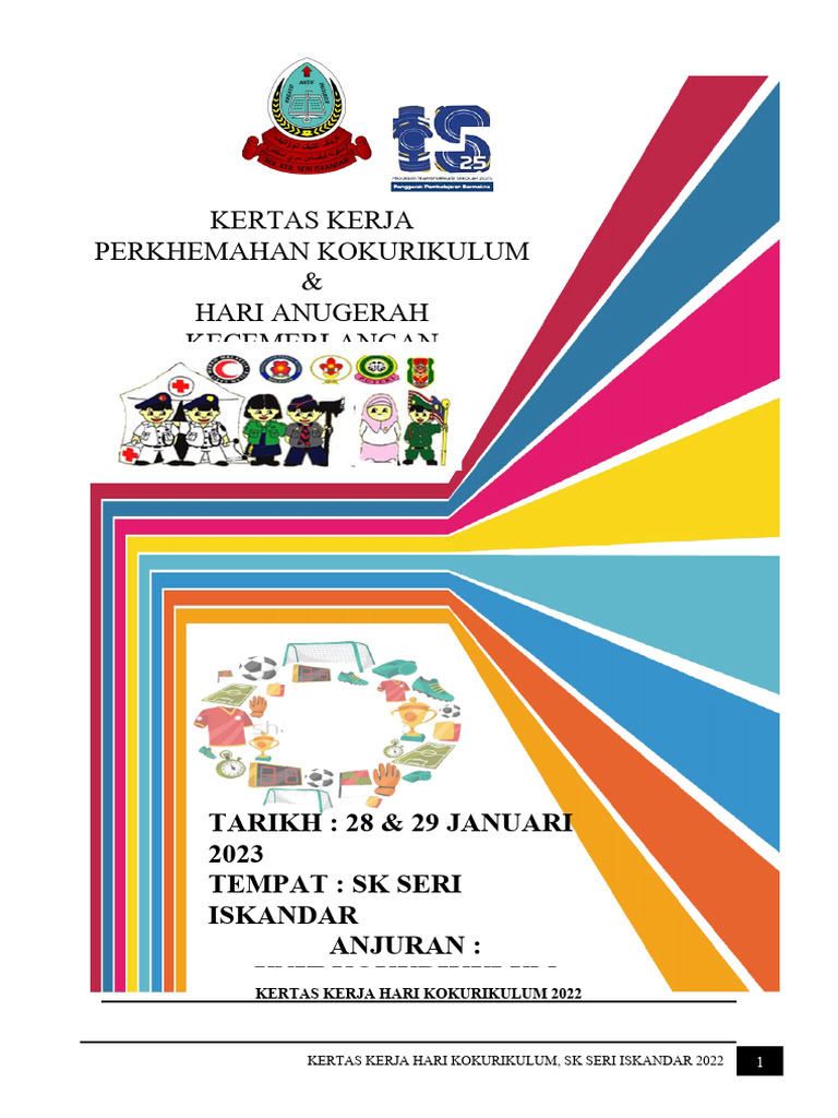 Kertas Kerja Hari Kokurikulum & Hakoku 2022 | PDF