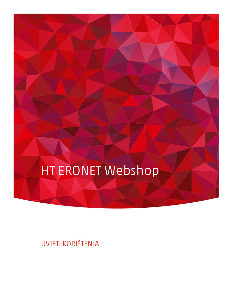 Uvjeti Koristenja HT Eronet Webshop 134133 | PDF