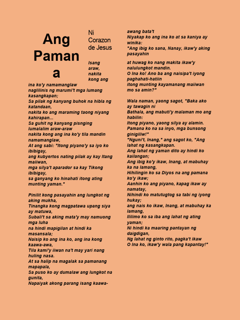 Ang Pamana. | PDF