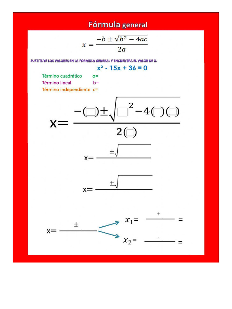Fórmula General | PDF