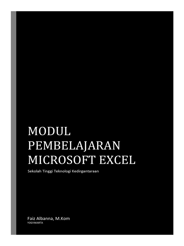 Modul Pembelajaran Microsoft Excel | PDF