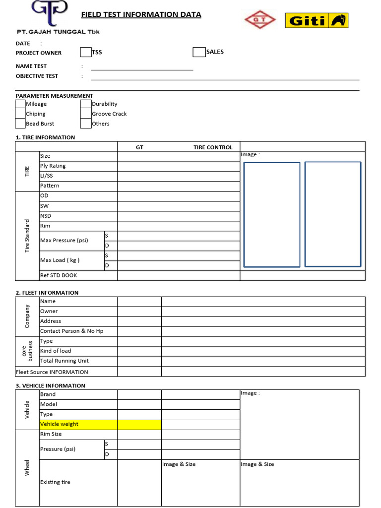 Tire Field Test Data Overview | PDF | Tire | Fuel Economy In Automobiles