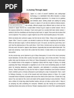 Travelogue Example For Students | PDF | Tokyo | Japan