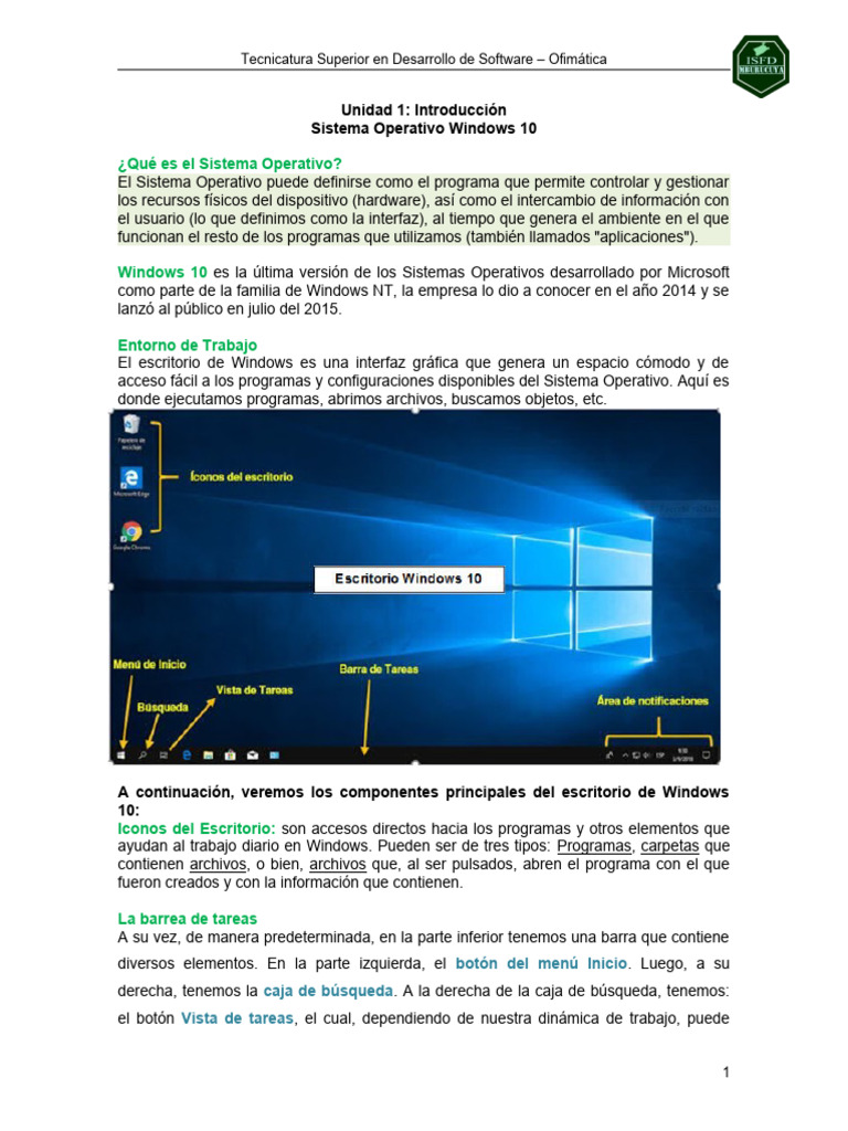 Clase 4 Ofimática | PDF | Microsoft Windows | Windows 10