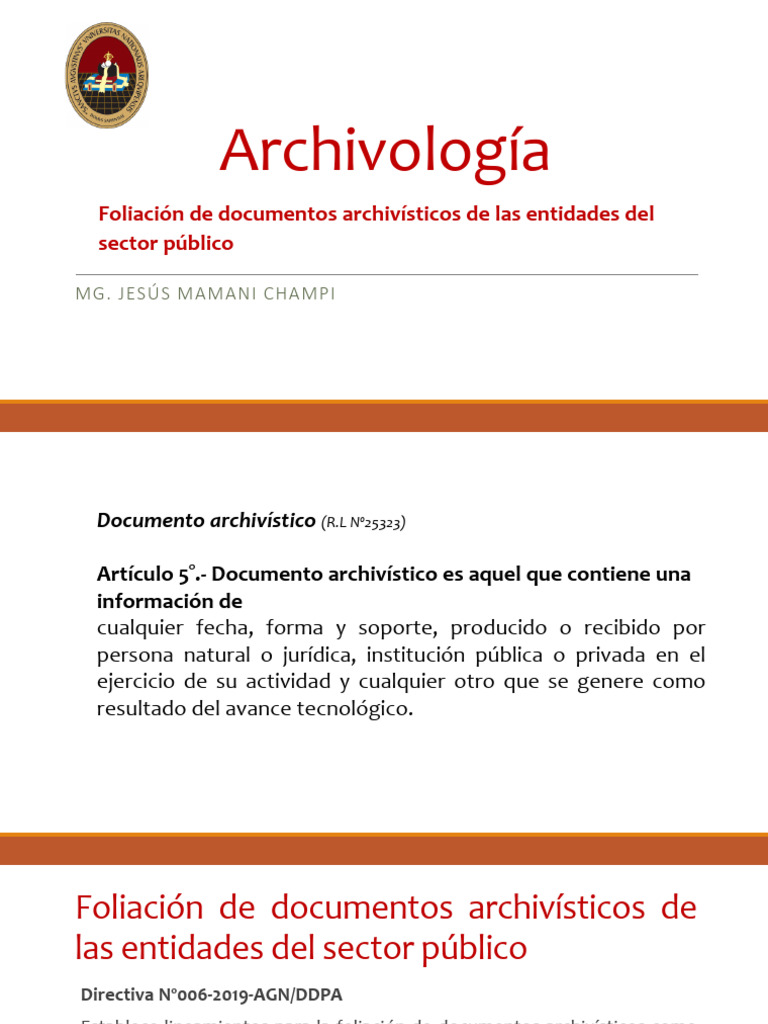 SESIÓN 03 - Foliación de Archivos | PDF