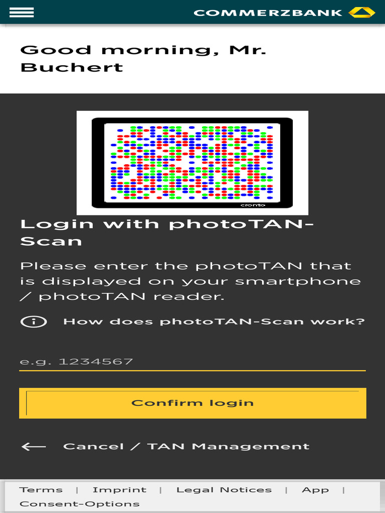 PhotoTAN-Scan Login Instructions | PDF | Business | Technology & Engineering