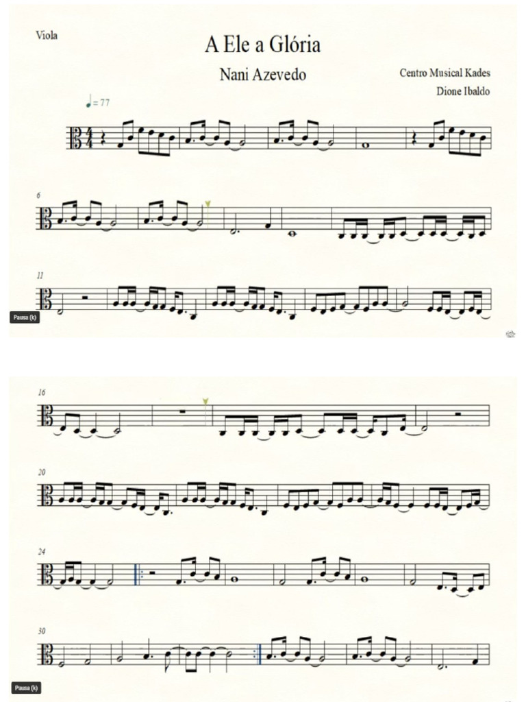 A Ele A Gloria | PDF