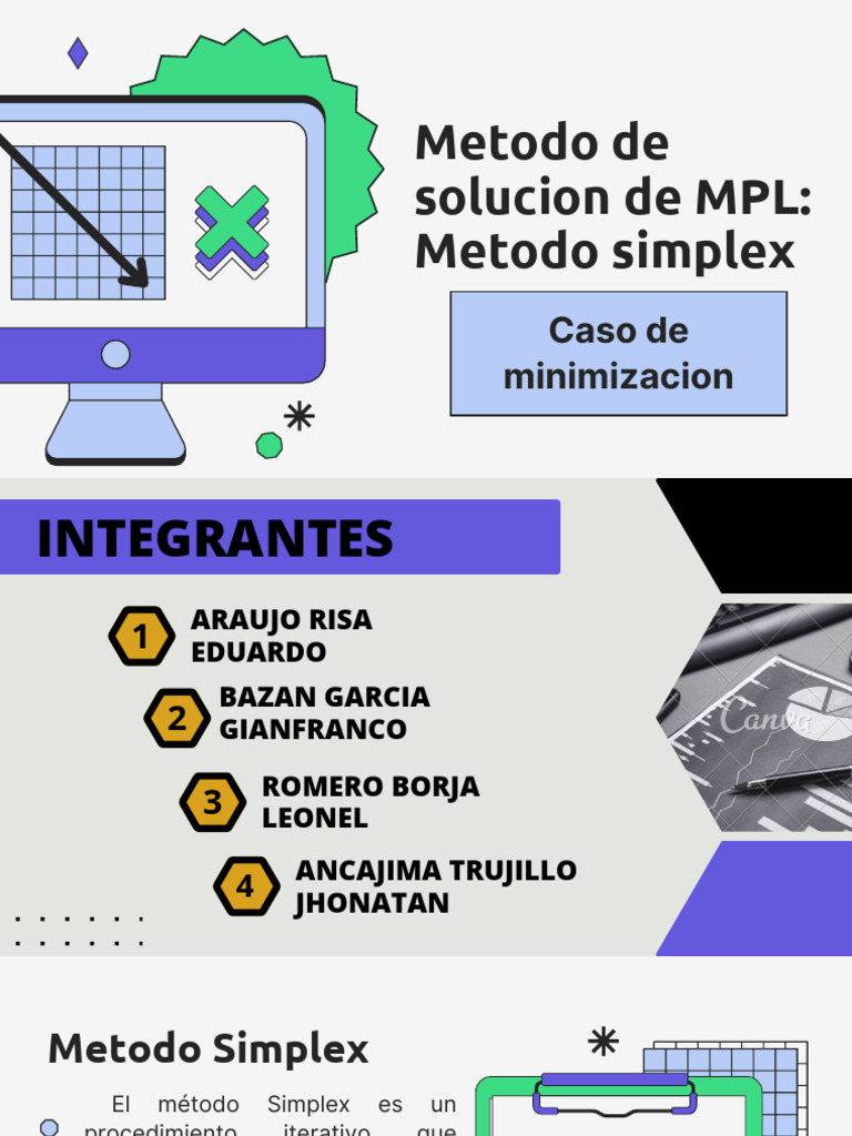 Metodo Simplex Minimizacion | PDF | Análisis matemático | Matemáticas