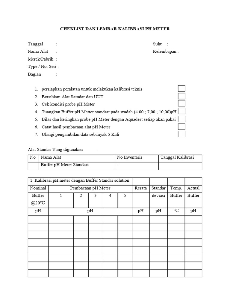 Kalibrasi pH dan TDS Meter | PDF | Sains & Matematika