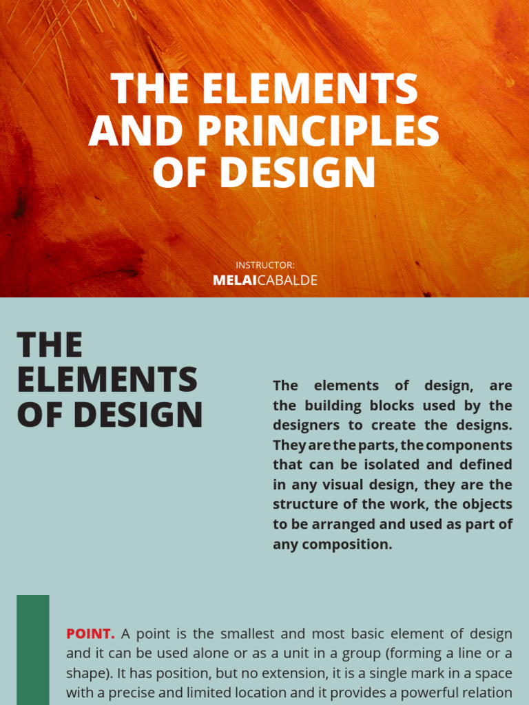 Elements and Principles of Design | PDF | Composition (Visual Arts)
