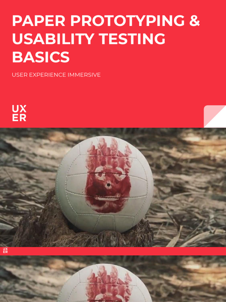 06 Paper Prototyping - Usability Testing Basics | PDF