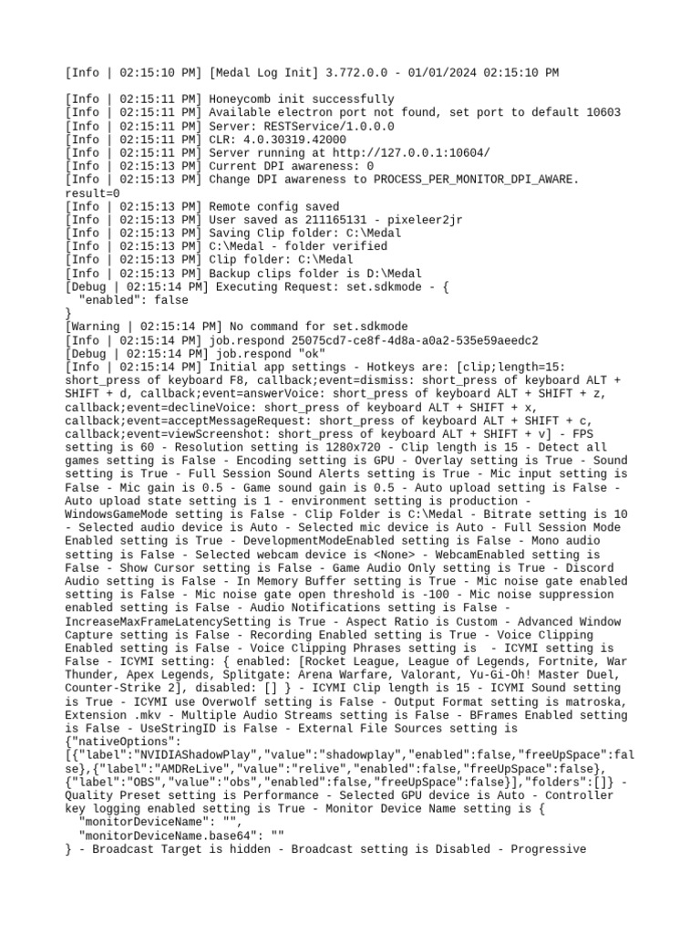 Medal Log 20240101 | PDF | Keyboard Shortcut | Software