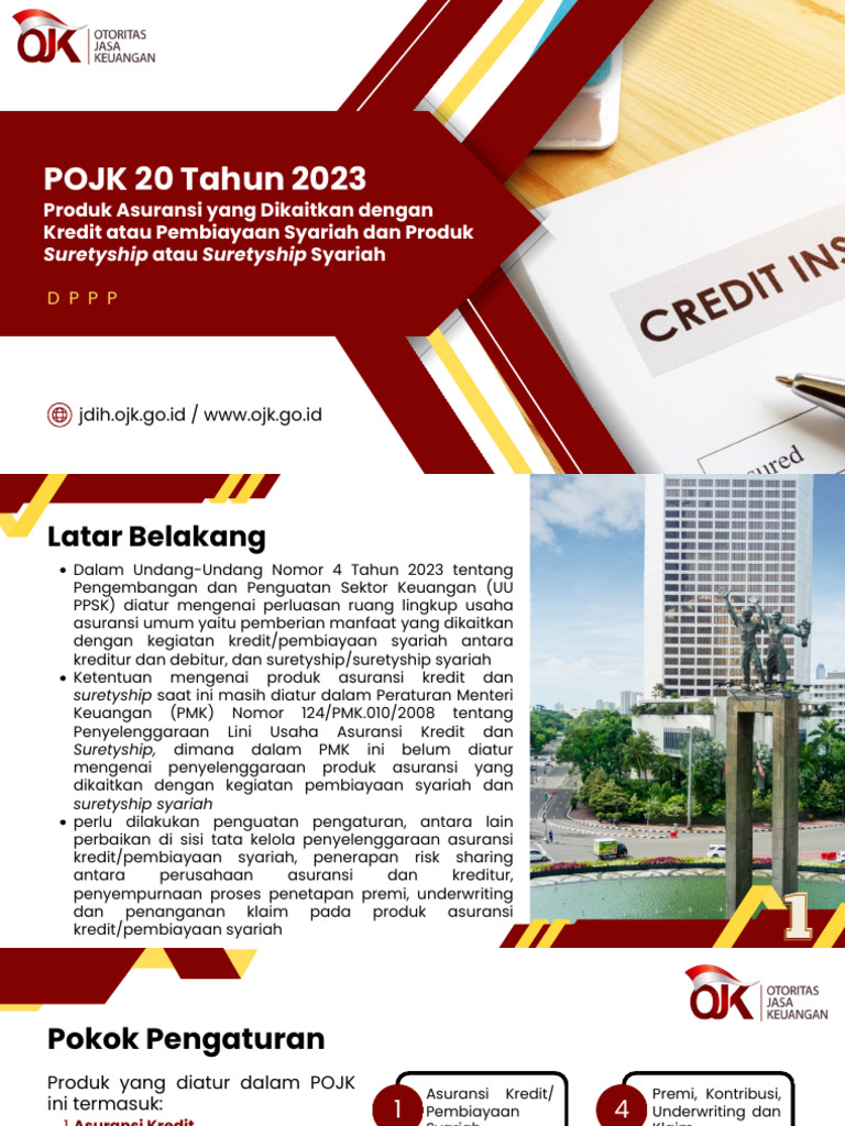 Materi Sosialisasi POJK 20 - 2023 | PDF