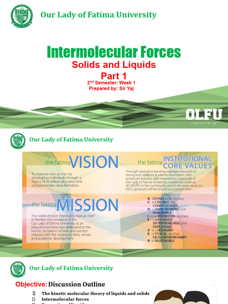 WEEK 2 Intermolecular Forces of Liquids and Solids Part PPT - GC2 | PDF ...