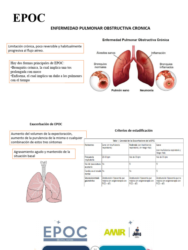 EPOC | PDF | Enfermedad pulmonar obstructiva crónica | Tos