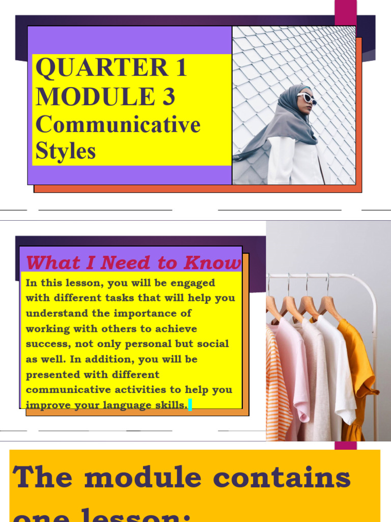 Communicative Styles Module | PDF | Jargon | Human Communication