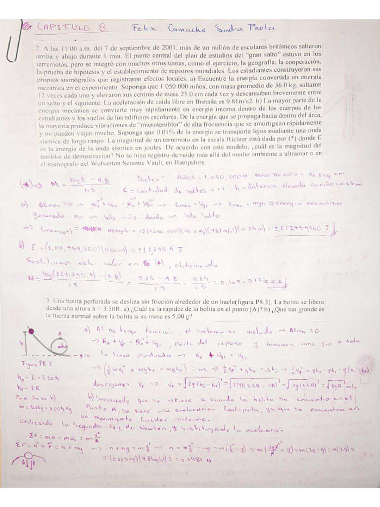 Tarea Mecanica Capitulo 8,9,10 | PDF