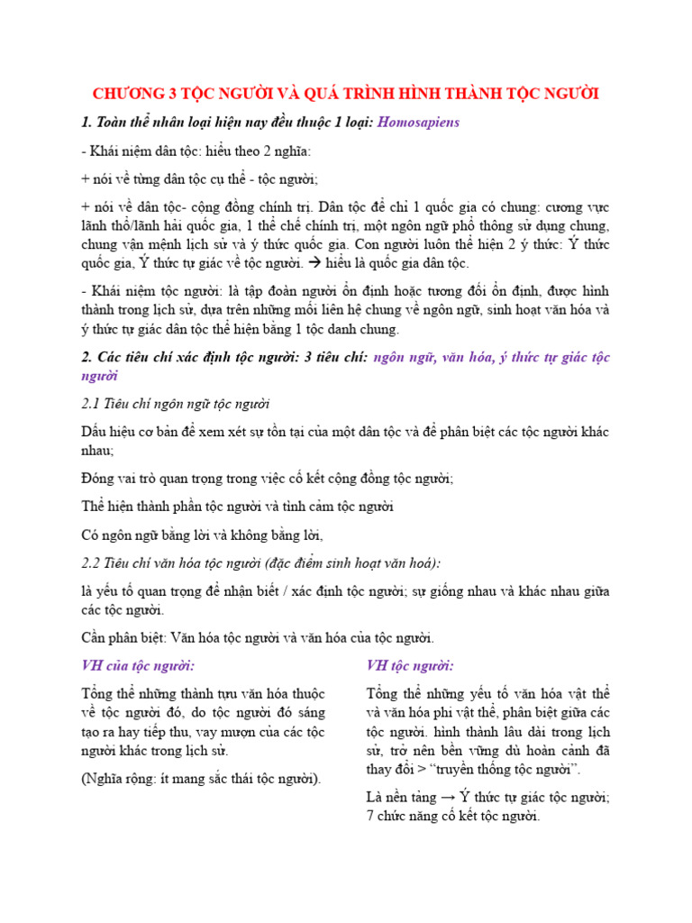 Chương 3 T C NGƯ I VÀ QUÁ TRÌNH HÌNH THÀNH T C NGƯ I | PDF