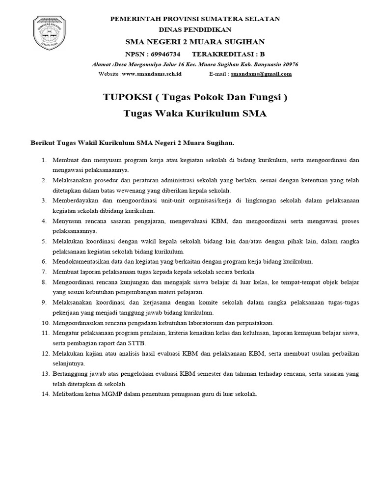 TUPOKSI | PDF | Bisnis