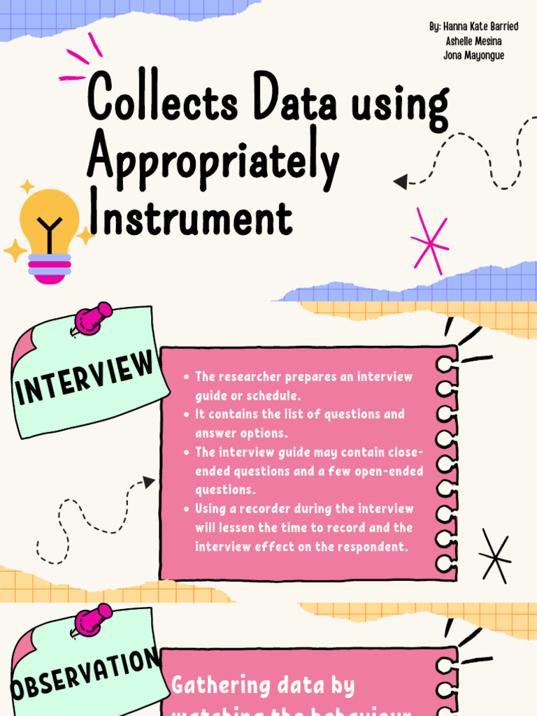 Collects Data Using Appropriately Instrument 20231202 123405 0000 | PDF ...