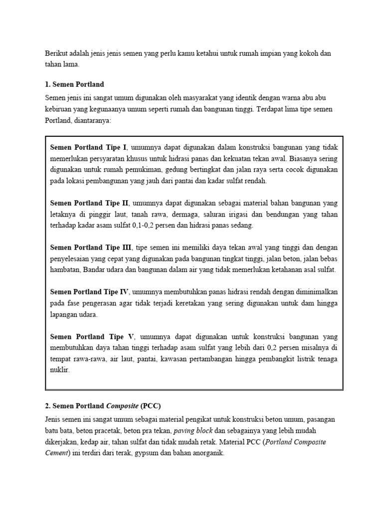 Jenis Jenis Semen | PDF