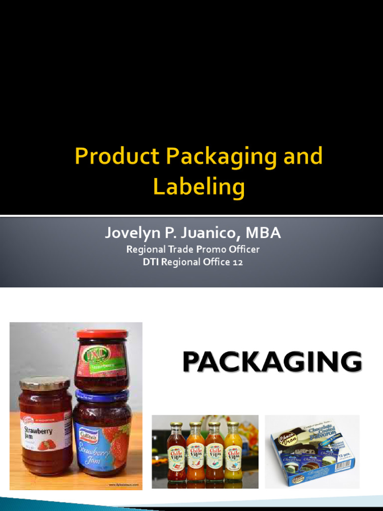 DTI Packaging and Labeling Guidelines | PDF