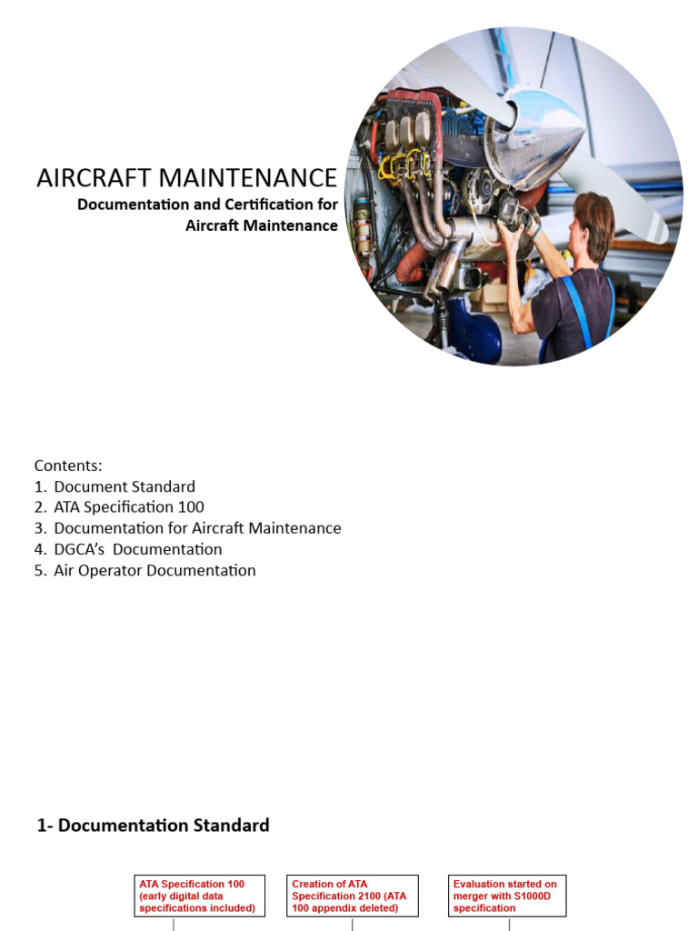 Aircraft Maintenance Documentation Overview | PDF | Aeronautics | Aircraft