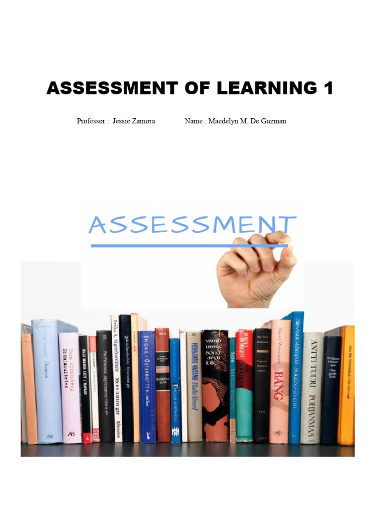 module 1 ( learning assessment) | PDF | Educational Assessment | Learning