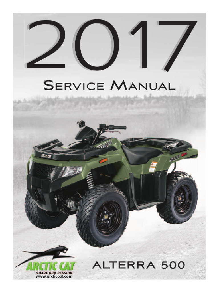 2017 Alterra 500 Service Manual | PDF | Piston | Ignition System