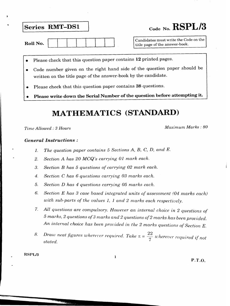 Maths - Prelim Paper | PDF | Circle | Sphere