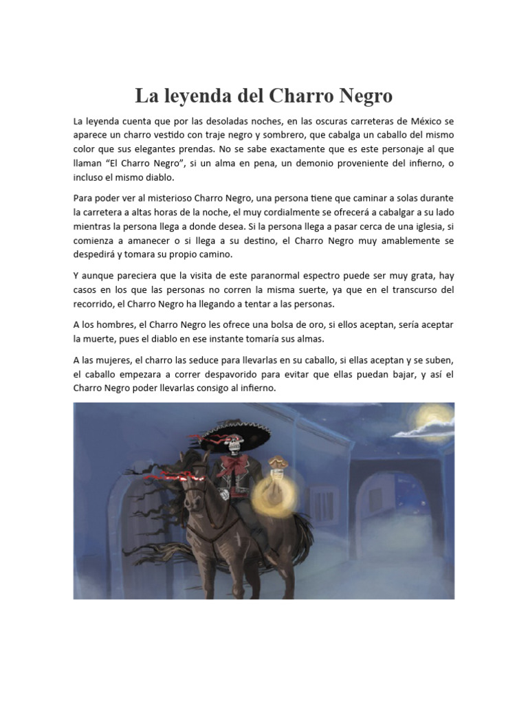 La Leyenda Del Charro Negro | PDF