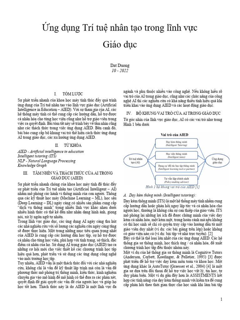 AIED - Dat Duong | PDF